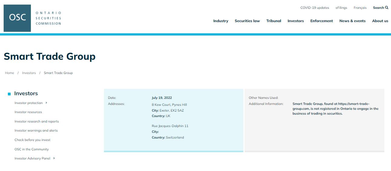 Smart Trade Group Review: Broker Engaged in Fraud Activity